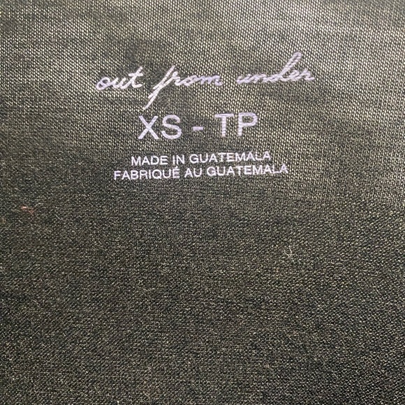 Tops | Out From Under Black Cut Off Tee | Poshmark